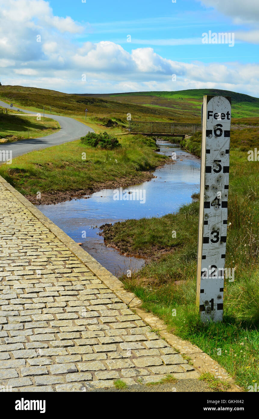 Wheeldale Road Ford crossing Rutmoor Beck outside Pickering North ...