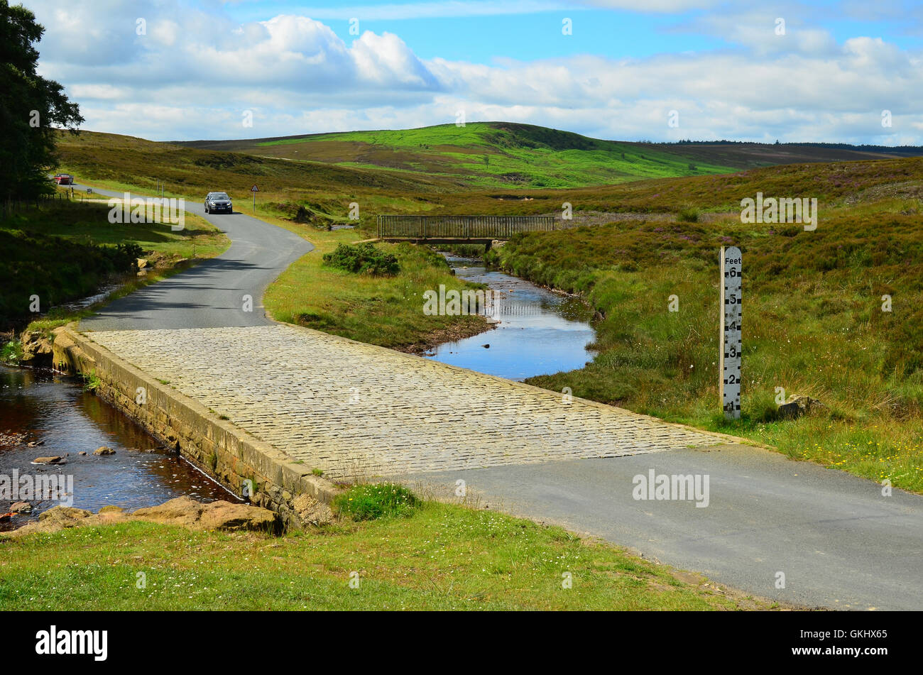 Wheeldale Road Ford crossing Rutmoor Beck outside Pickering North ...
