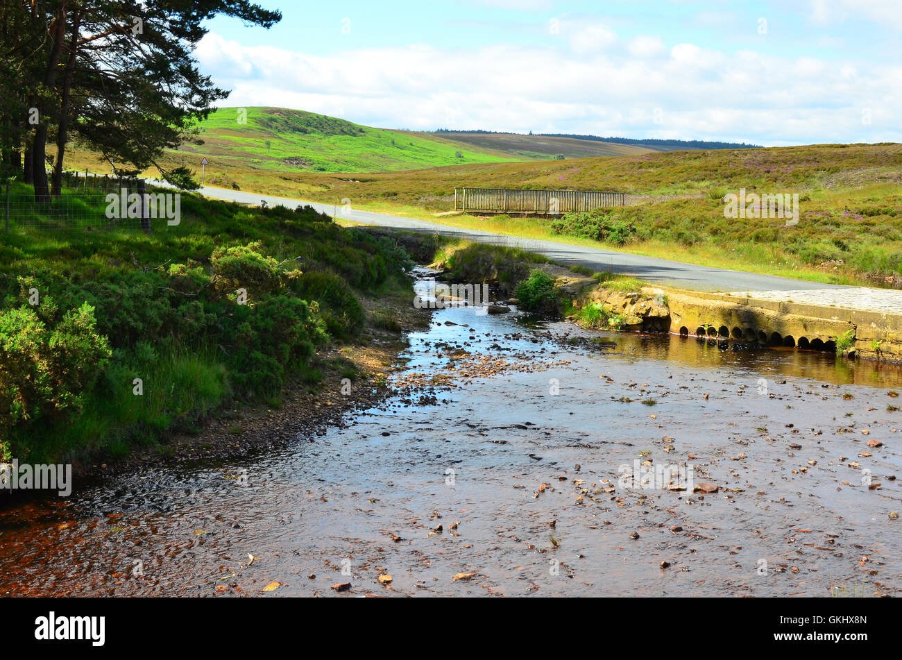Wheeldale Road Ford crossing Rutmoor Beck outside Pickering North ...