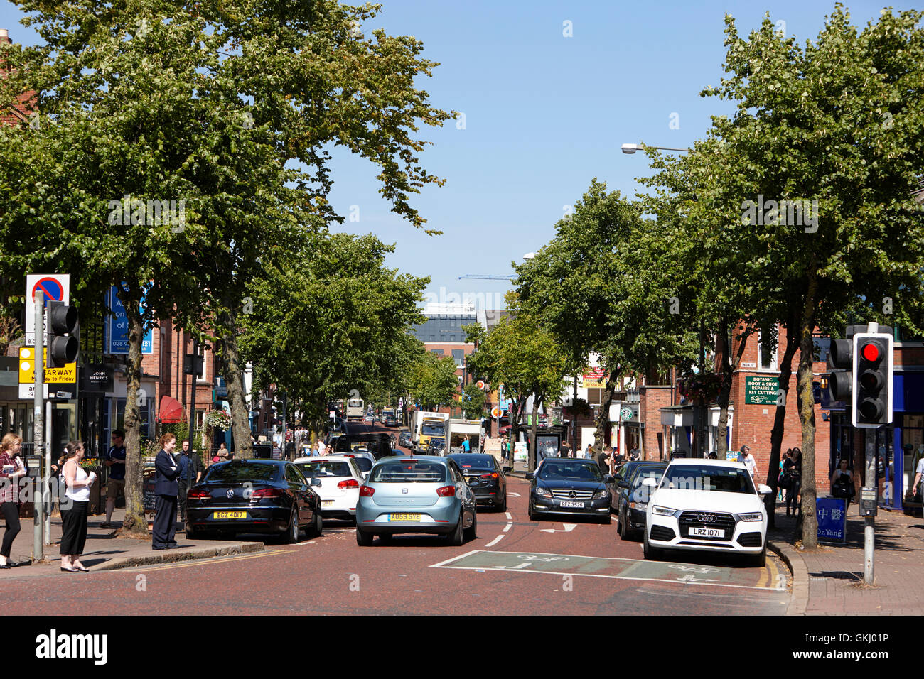 botanic avenue university queens quarter belfast Stock Photo - Alamy
