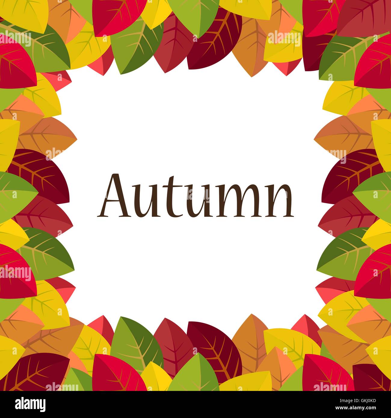 Autumn leaves on a white background Stock Vector Image & Art - Alamy