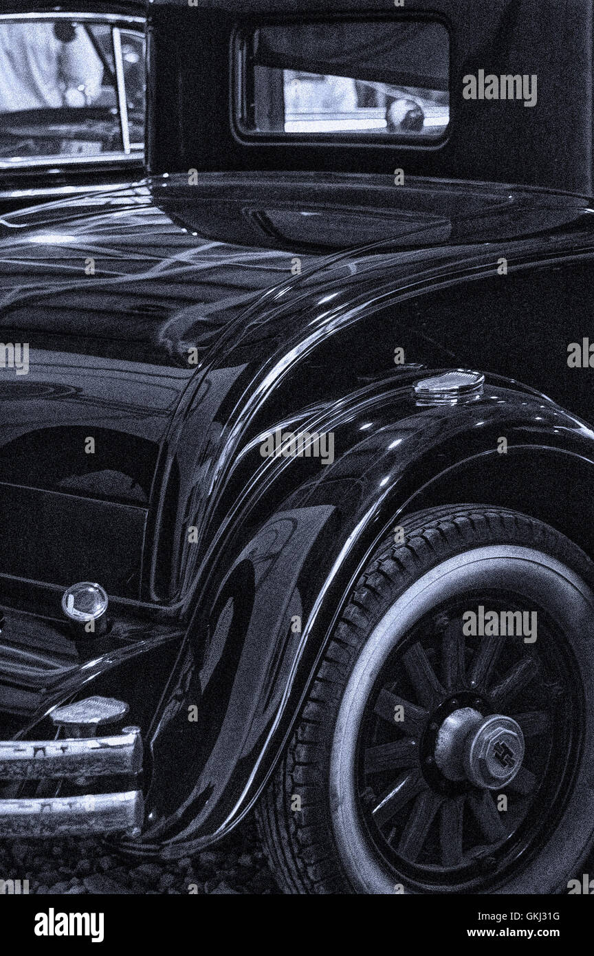 1930 car engine black and white hi-res stock photography and images - Alamy