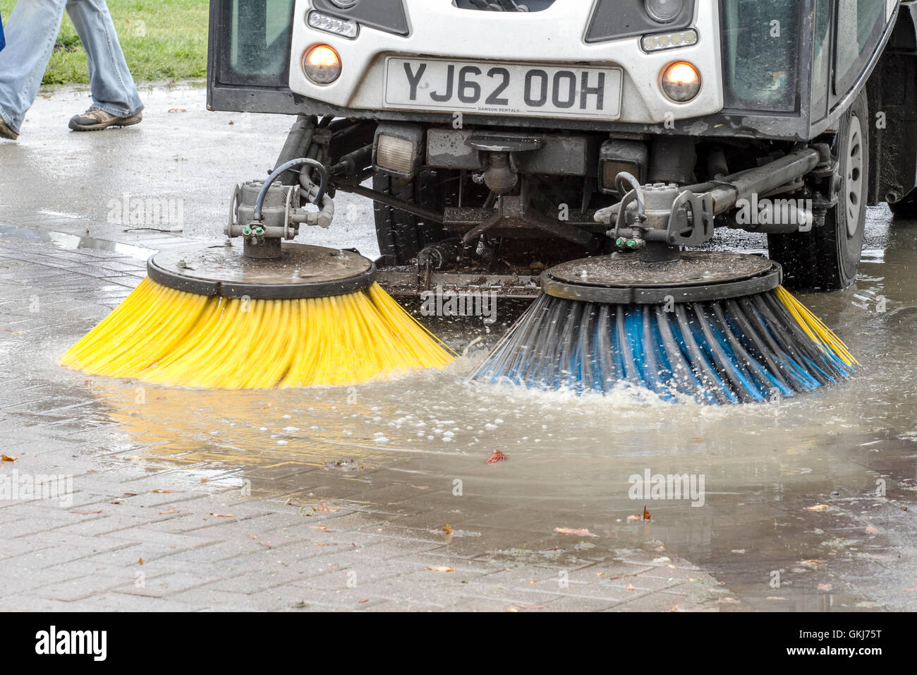 Johnston Sweepers CX200 Compact Street Sweeper at Southport Flower Show ...