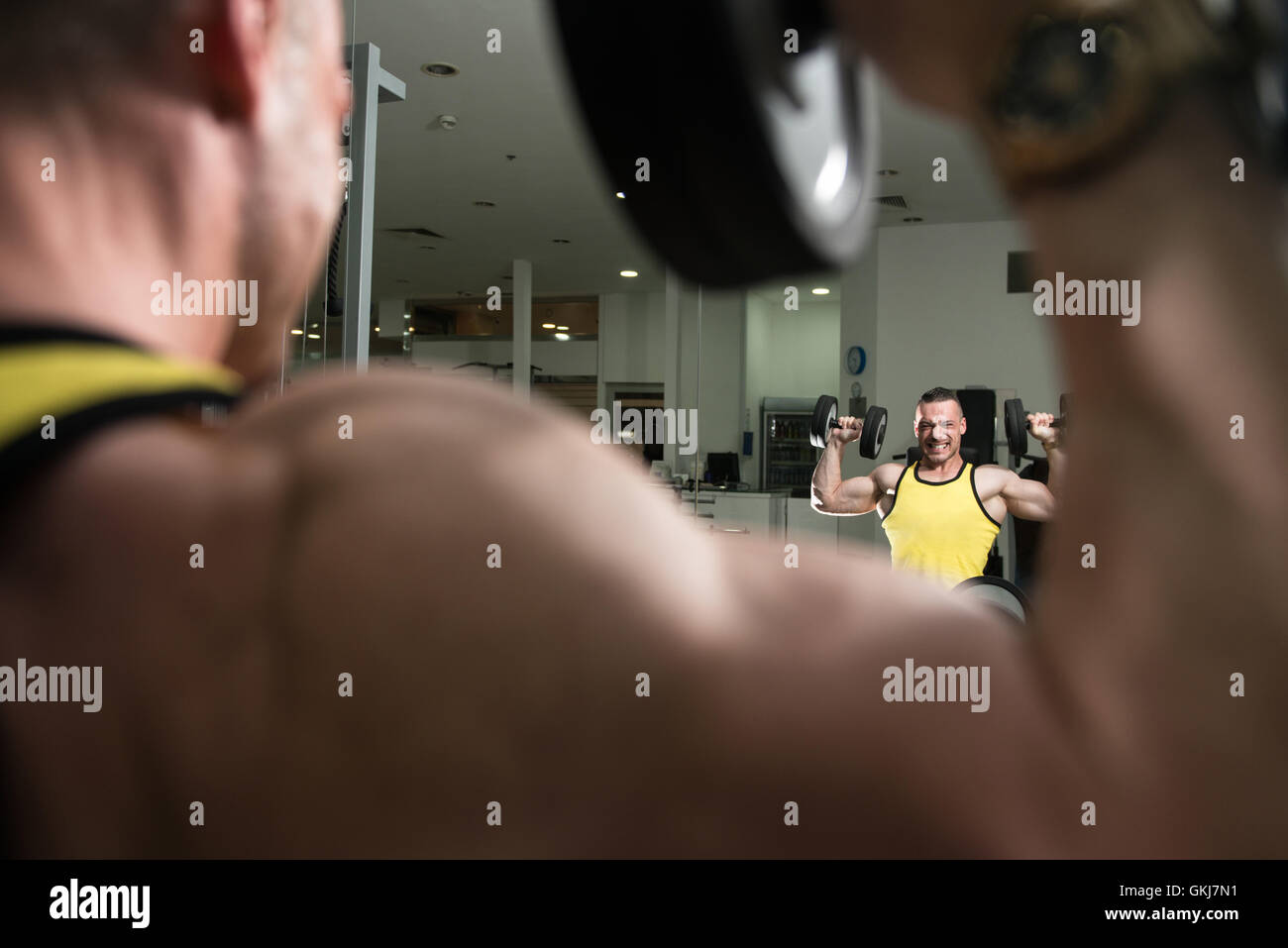 Man Flexing Mirror High Resolution Stock Photography and Images - Alamy
