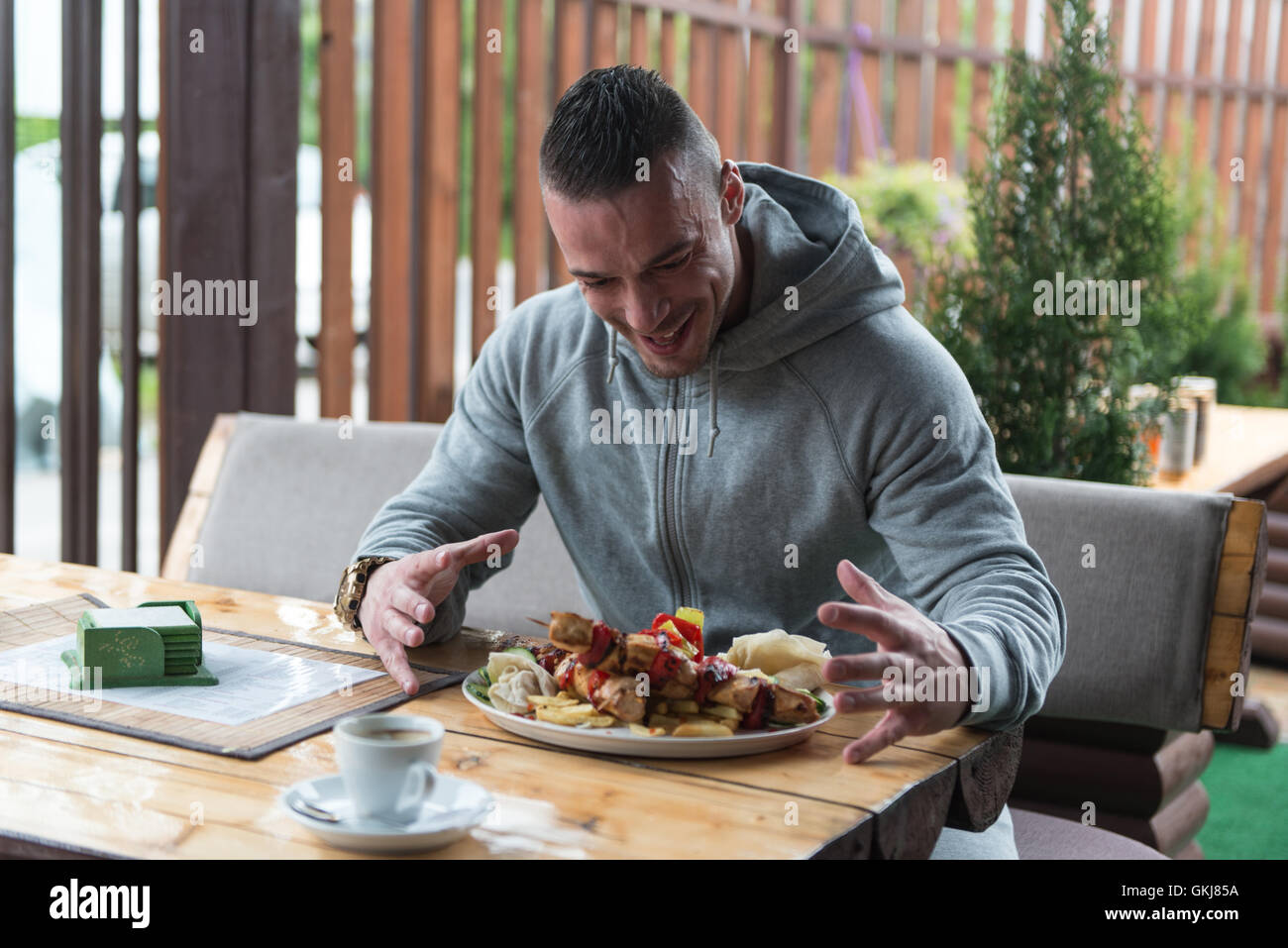 Man eating rice hi-res stock photography and images - Alamy
