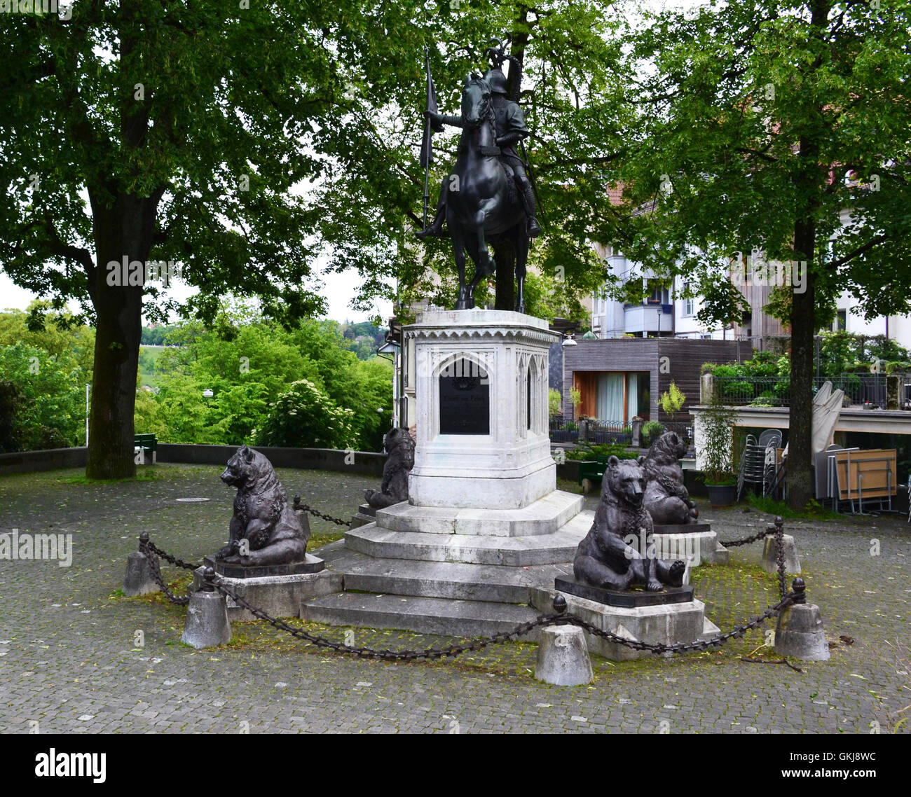 Erlach monument in Bern, Switzerland Stock Photo - Alamy