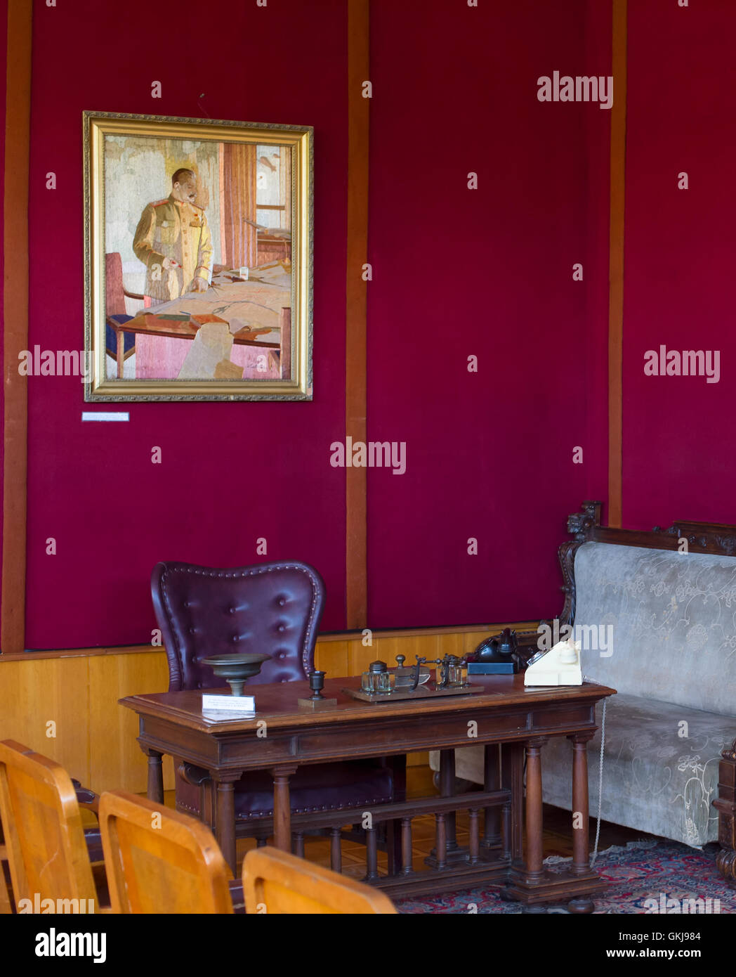 Interior of Stalin cabinet at the Museum of Joseph Stalin in Gori ...