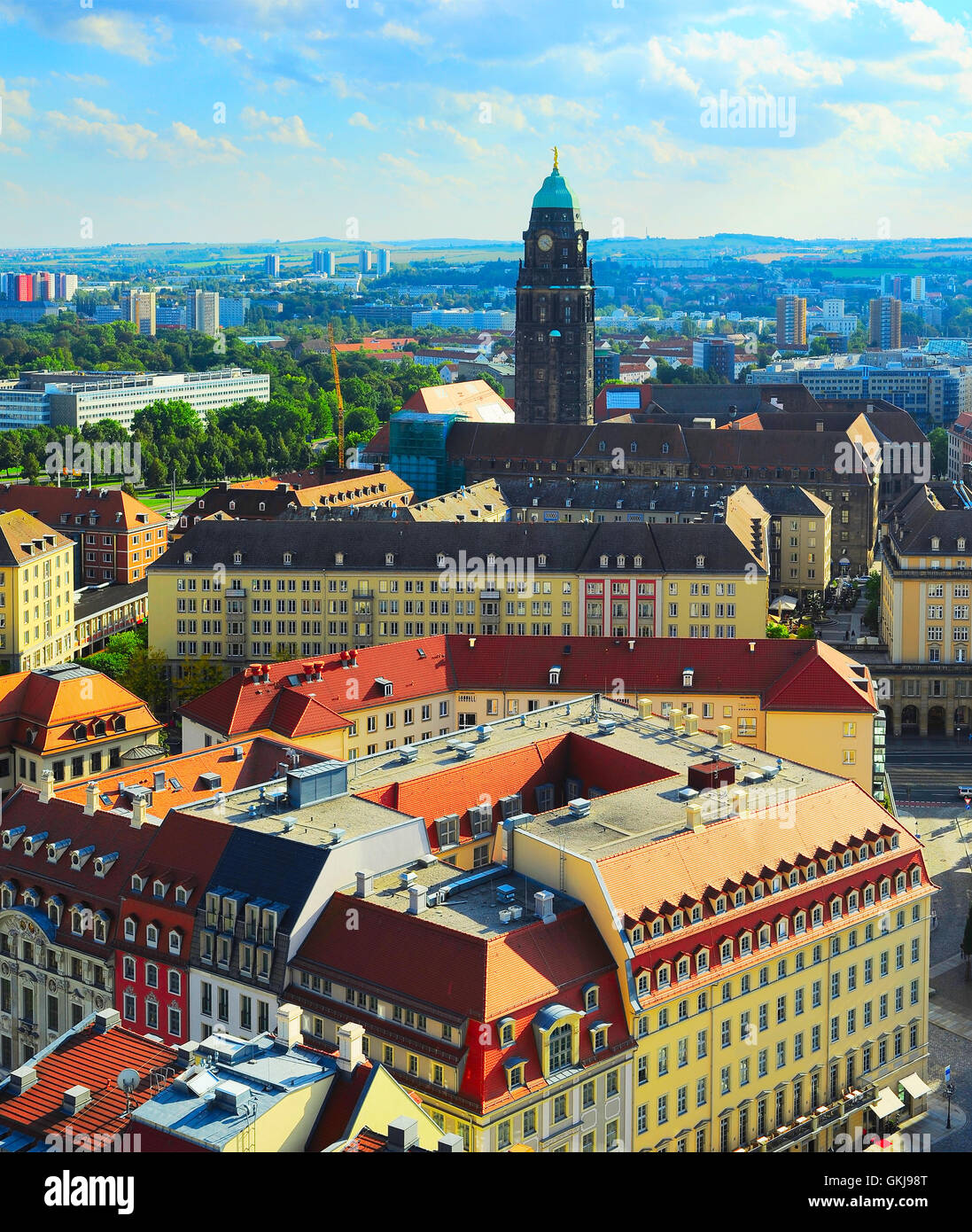 Panorama medieval city dresden hi-res stock photography and images - Alamy