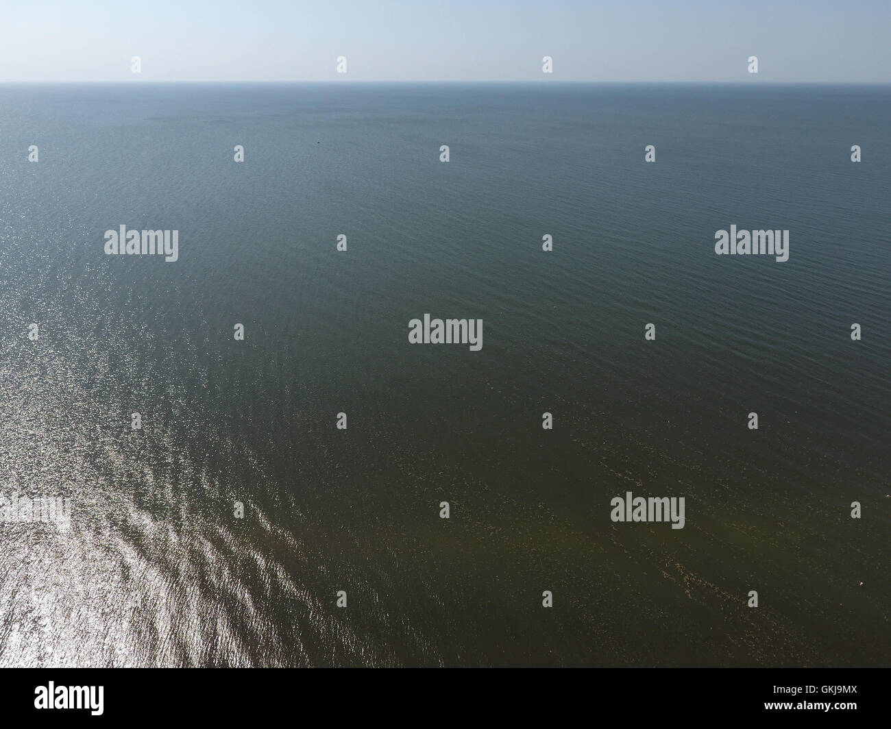 Top view of the Sea of Azov. Seaside Resort Stock Photo - Alamy