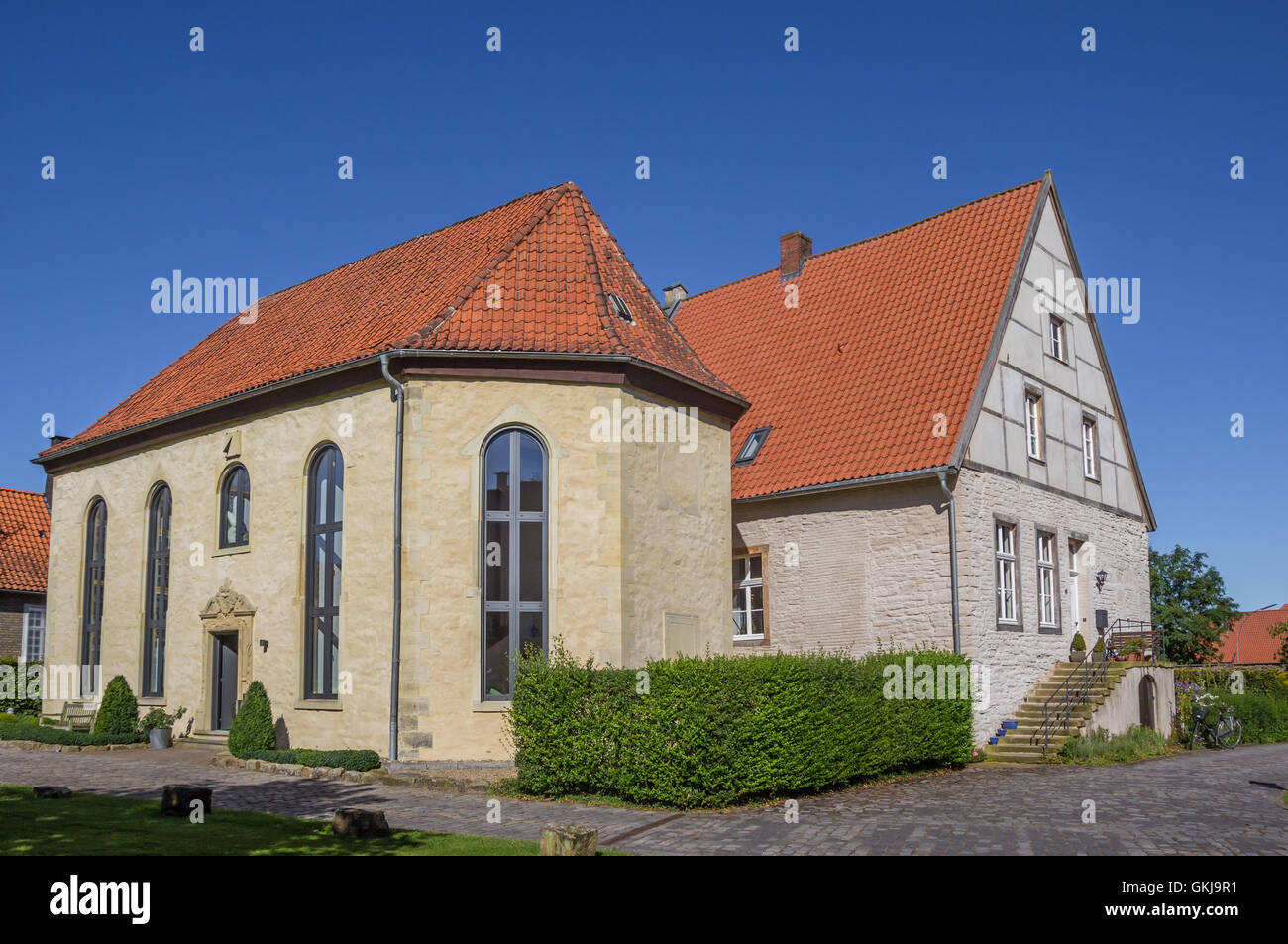 Historical houses in the Kommende of Steinfurt, Germany Stock Photo - Alamy