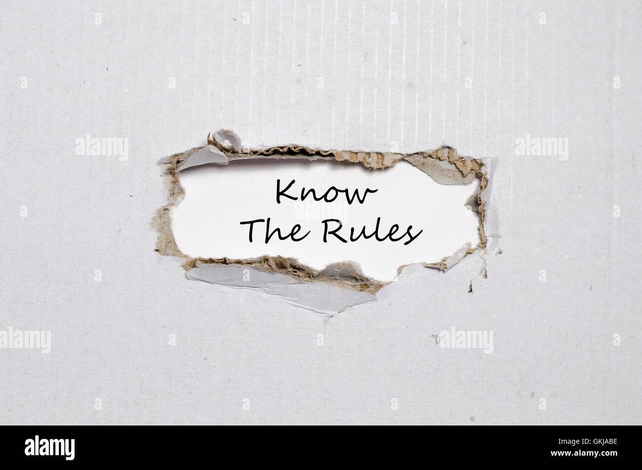 Paper text know rules hi-res stock photography and images - Alamy