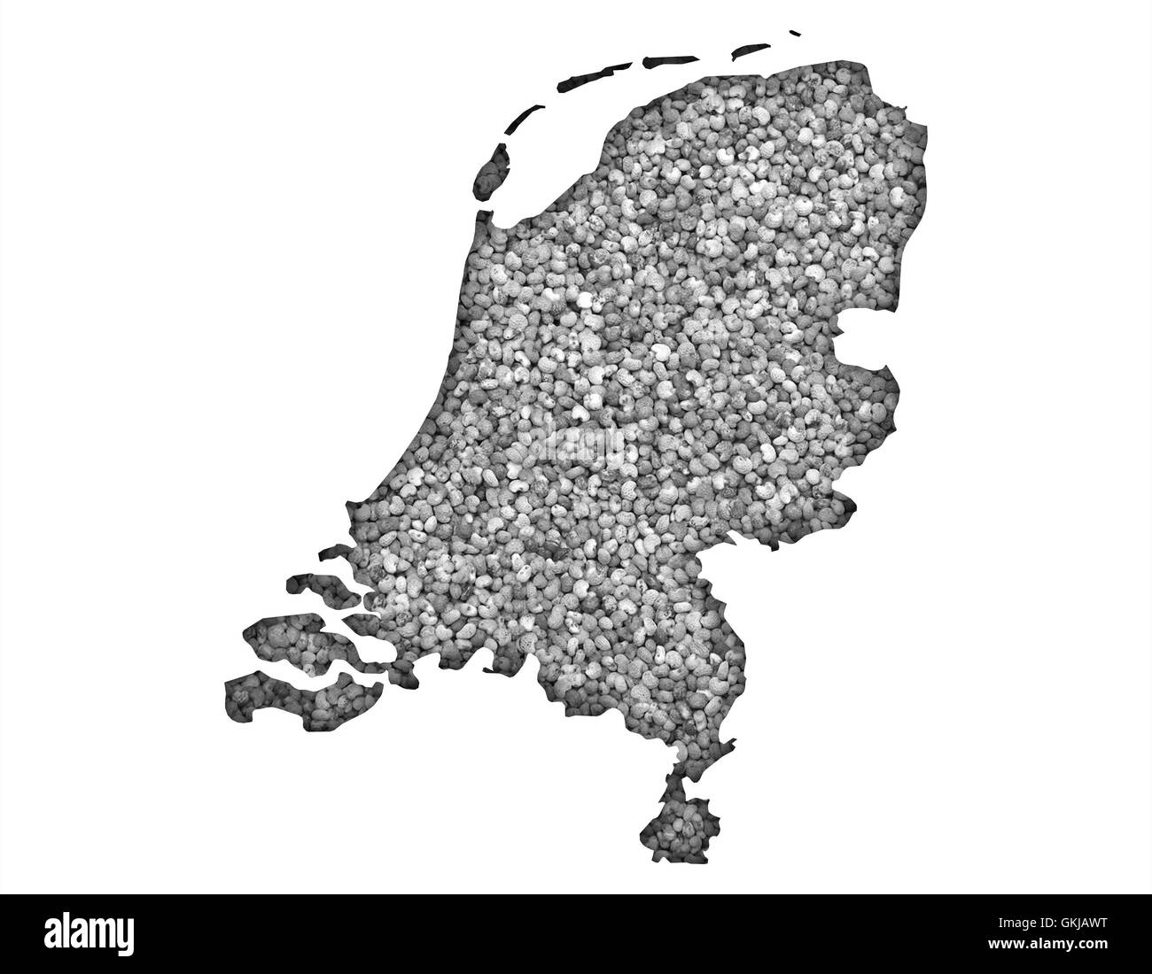 Map of the netherlands Cut Out Stock Images & Pictures - Alamy