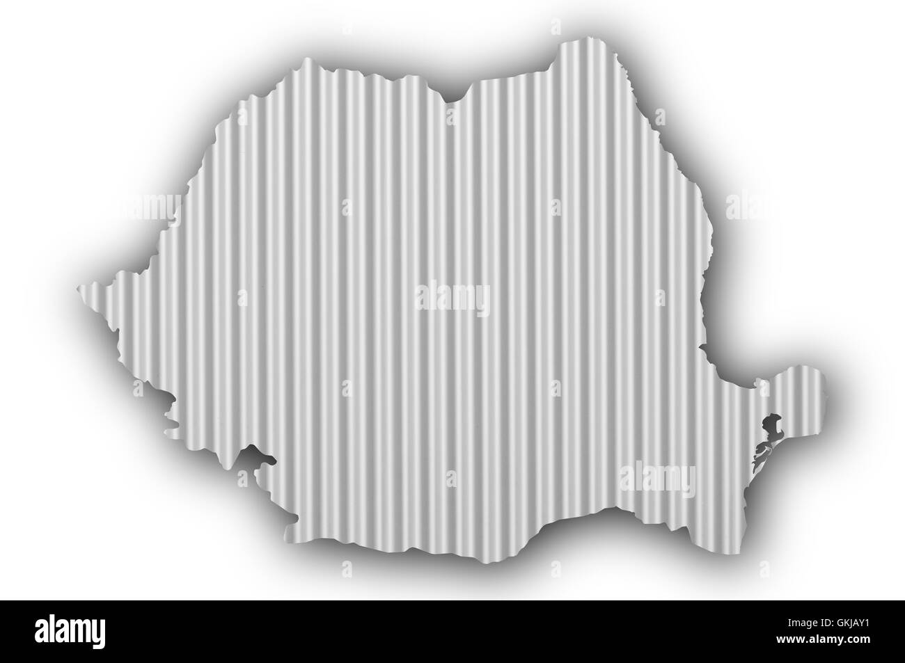 Outline romania map Black and White Stock Photos & Images - Alamy