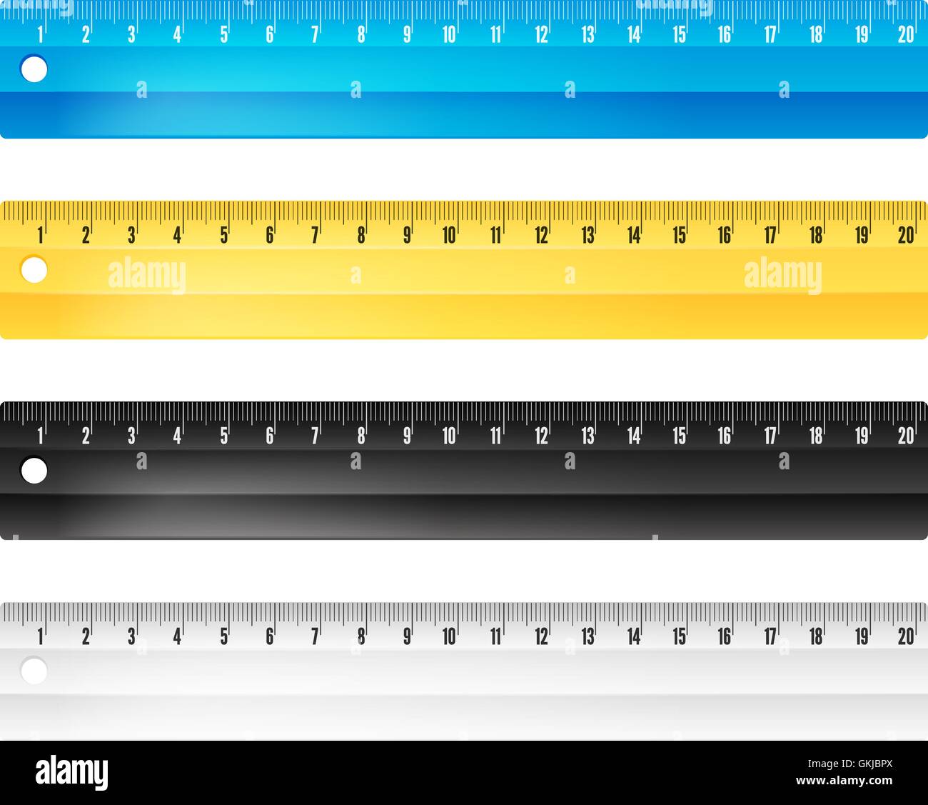Rulers in centimeters Stock Vector Image & Art - Alamy