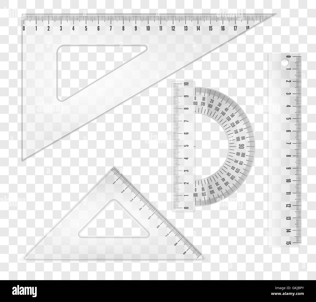 rulers and triangles Stock Vector Image & Art - Alamy