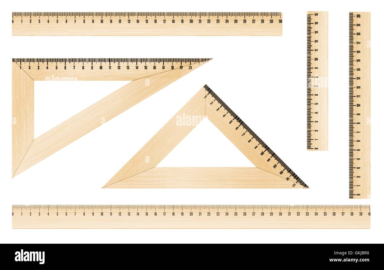 rulers and triangles Stock Vector Image & Art - Alamy