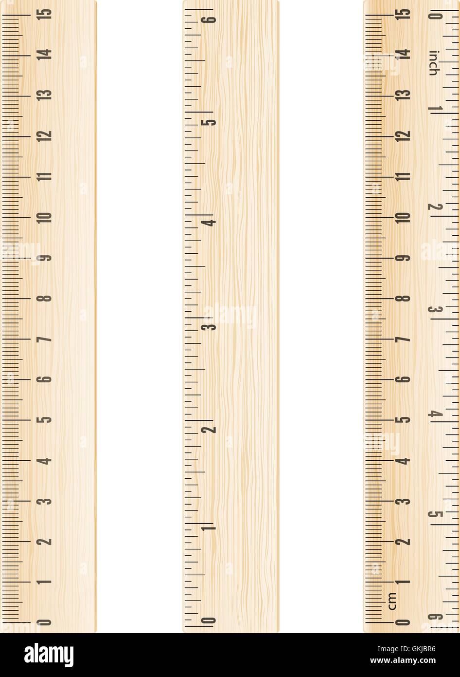 Vector wooden ruler Stock Vector Image & Art - Alamy