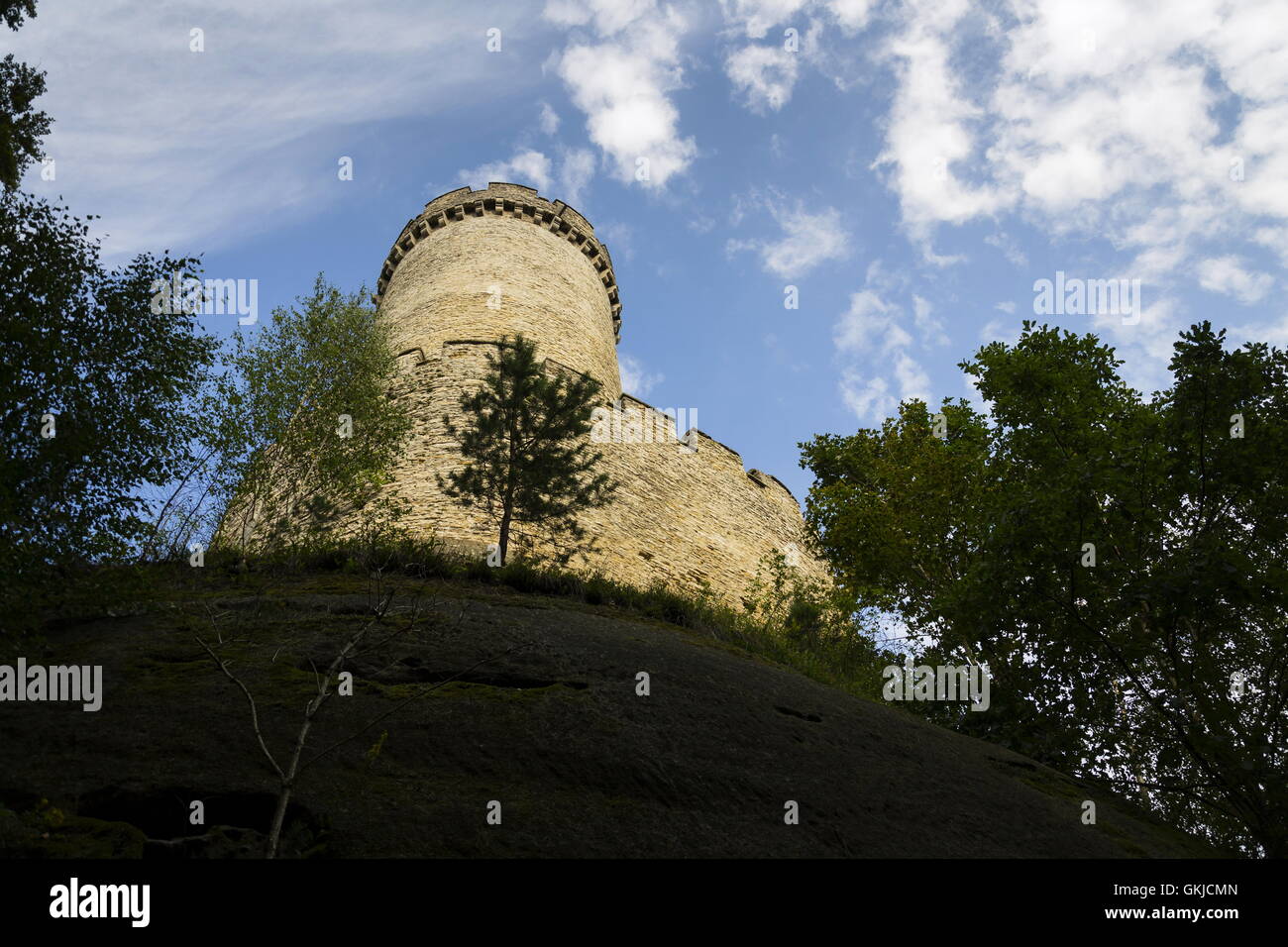 Medieval Kokorin Castle in woods of the Czech republic Stock Photo - Alamy