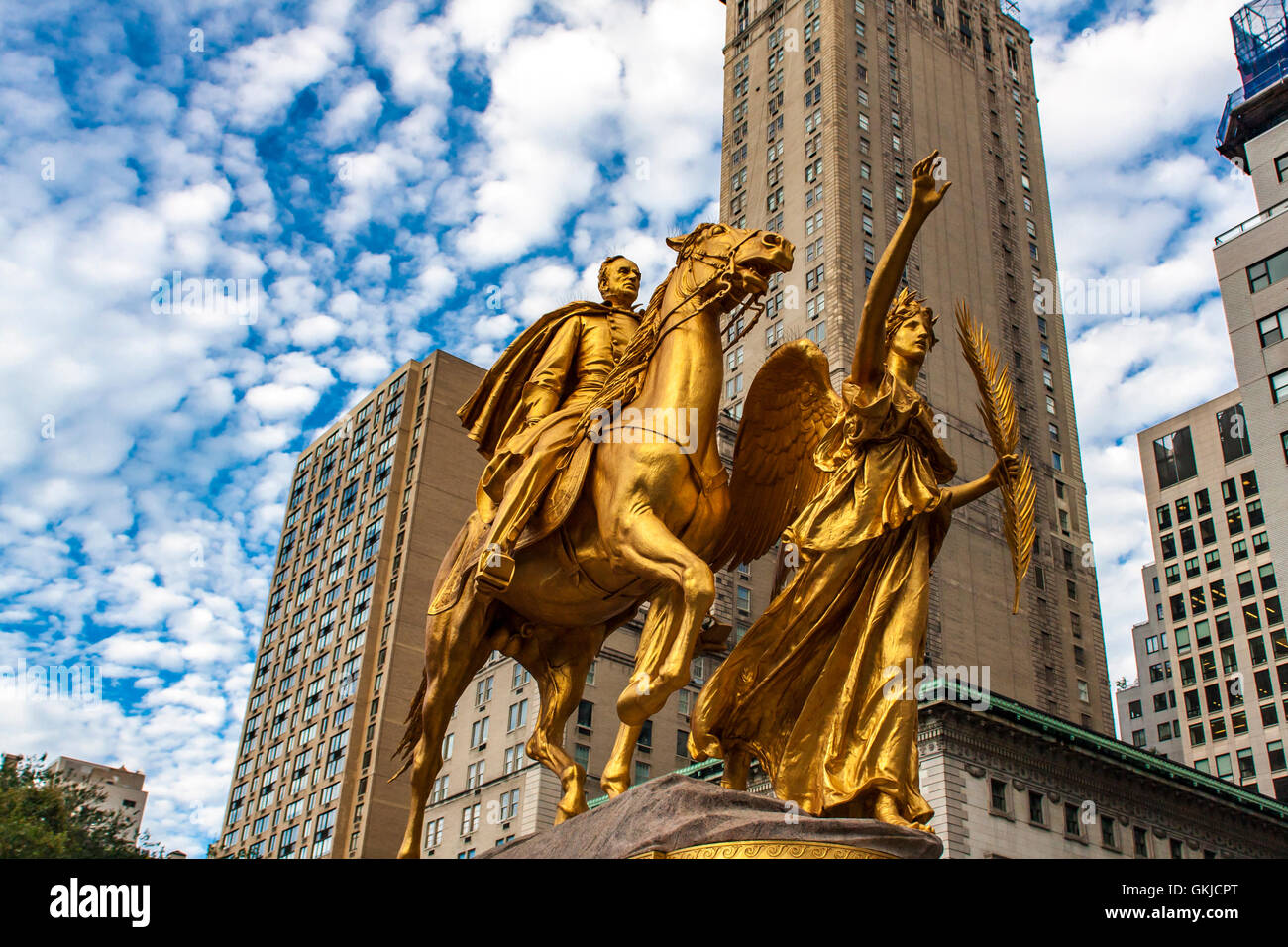 General William Tecumseh Sherman Monument in New York City Stock Photo ...