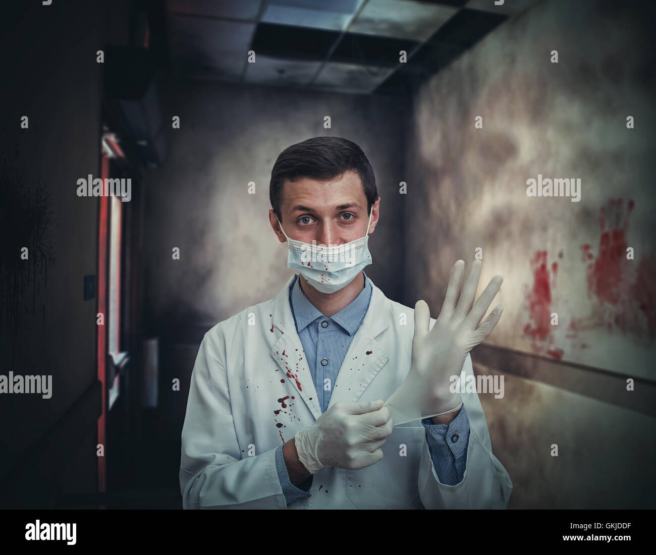 Scary male doctor hi-res stock photography and images - Alamy
