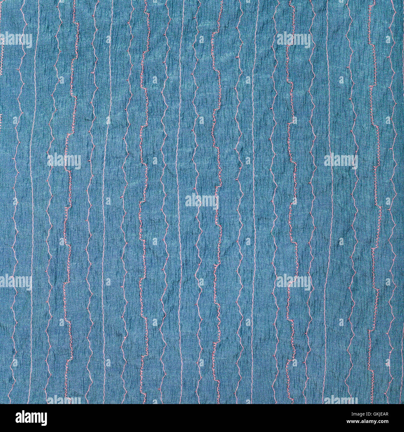 textile square background - stitched clenched green silk fabric Stock ...
