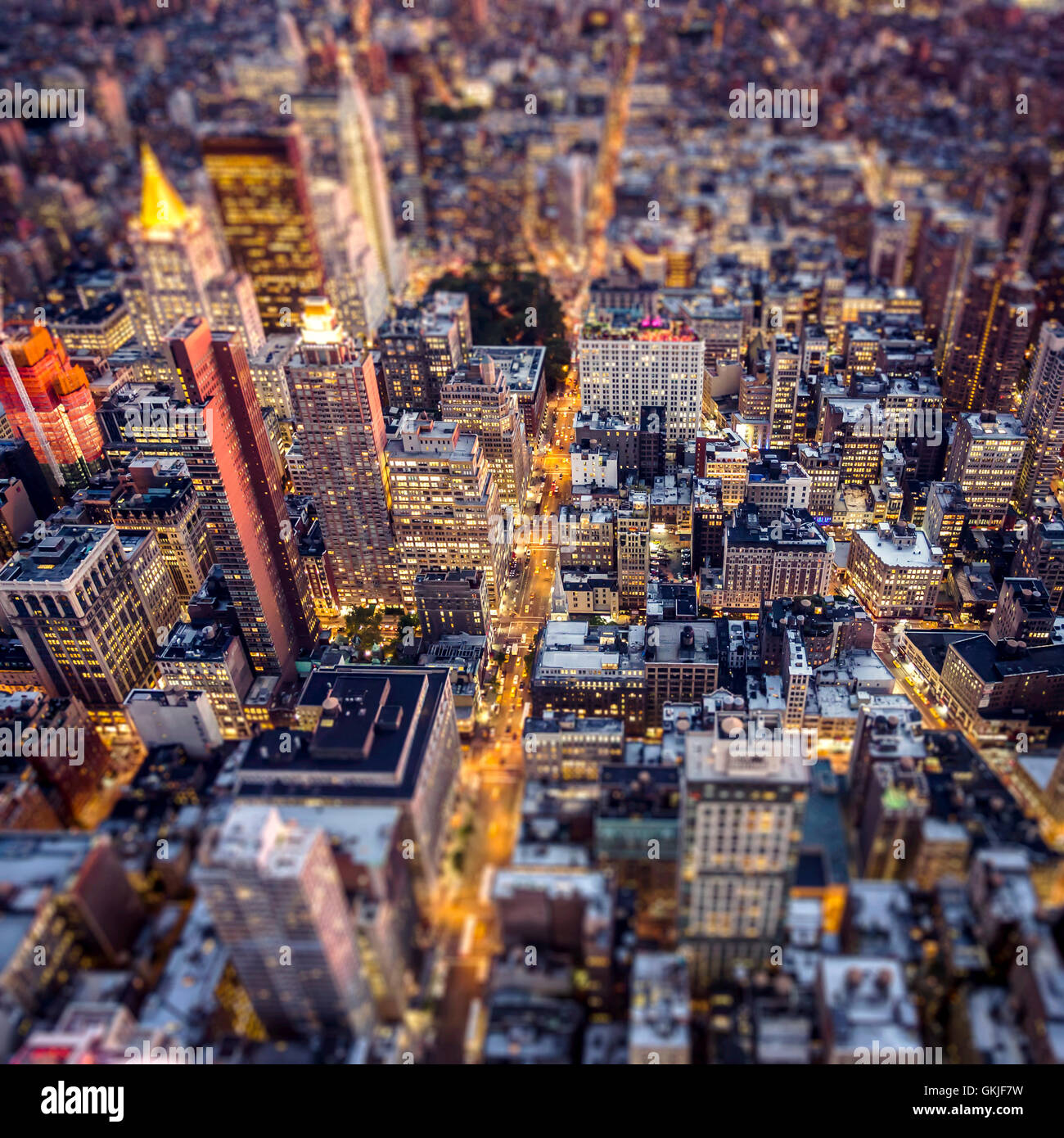 Top view of New York City Stock Photo - Alamy