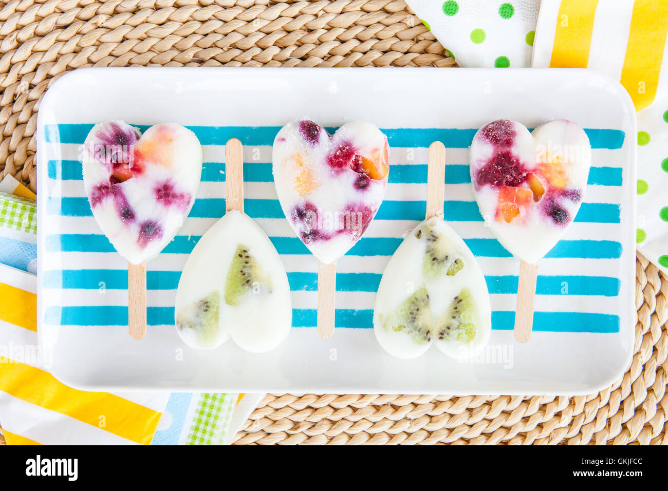 homemade fruit ice Stock Photo - Alamy