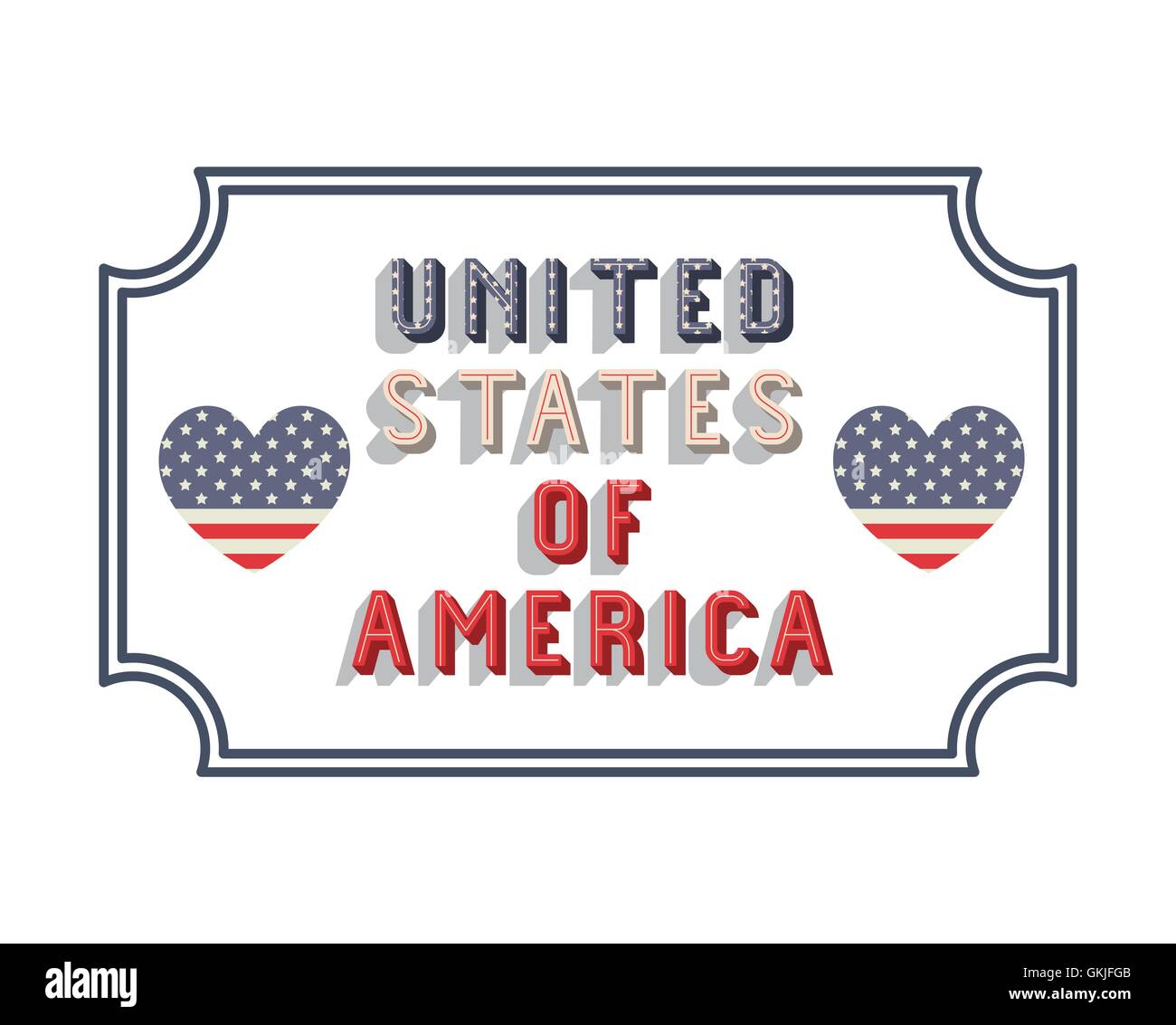 united states of america frame Stock Vector Image & Art - Alamy