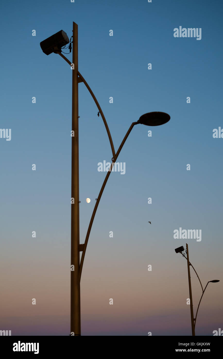 Great Yarmouth Promenade Lights at dusk Stock Photo - Alamy