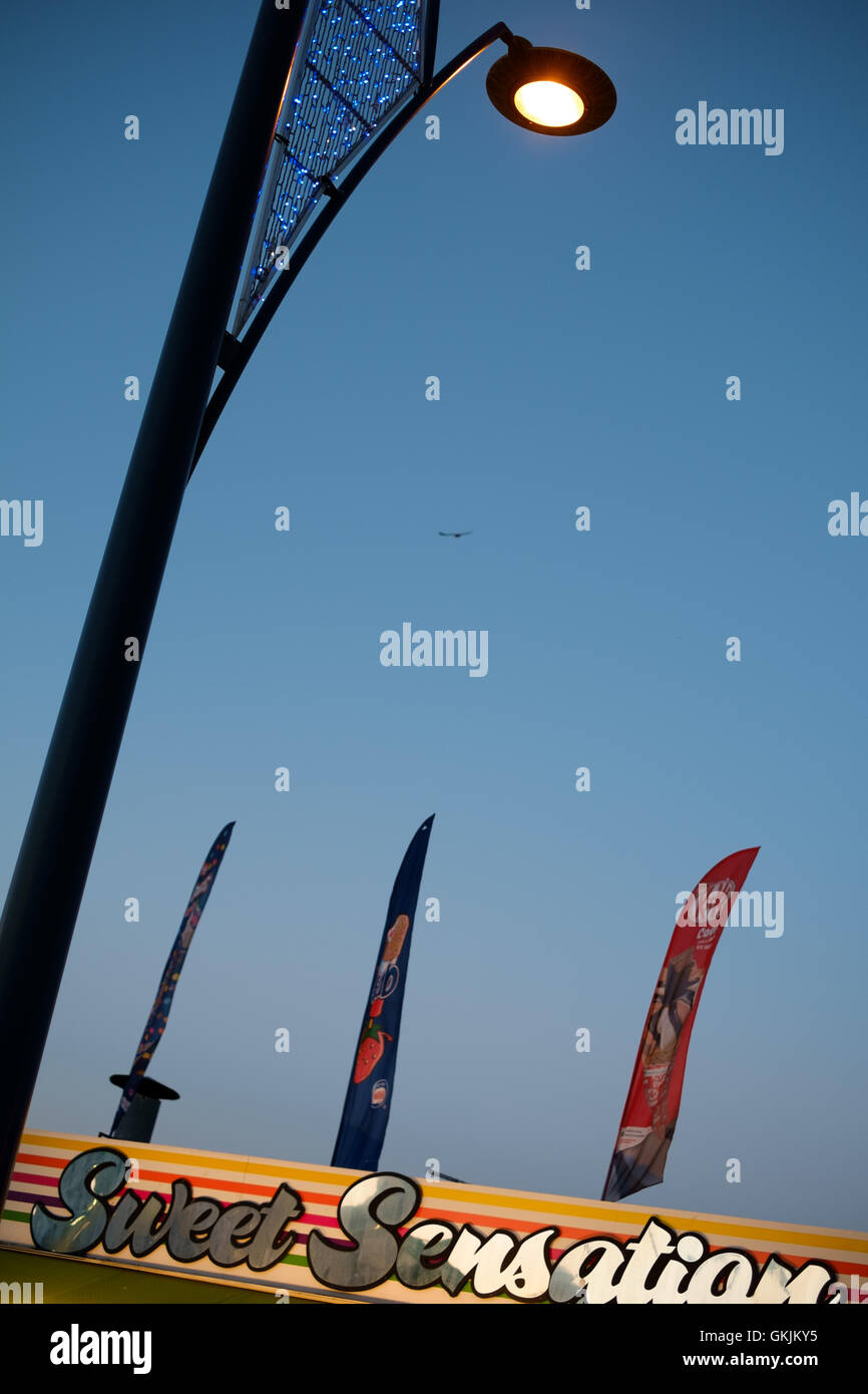 Great Yarmouth Promenade Lights at dusk Stock Photo - Alamy