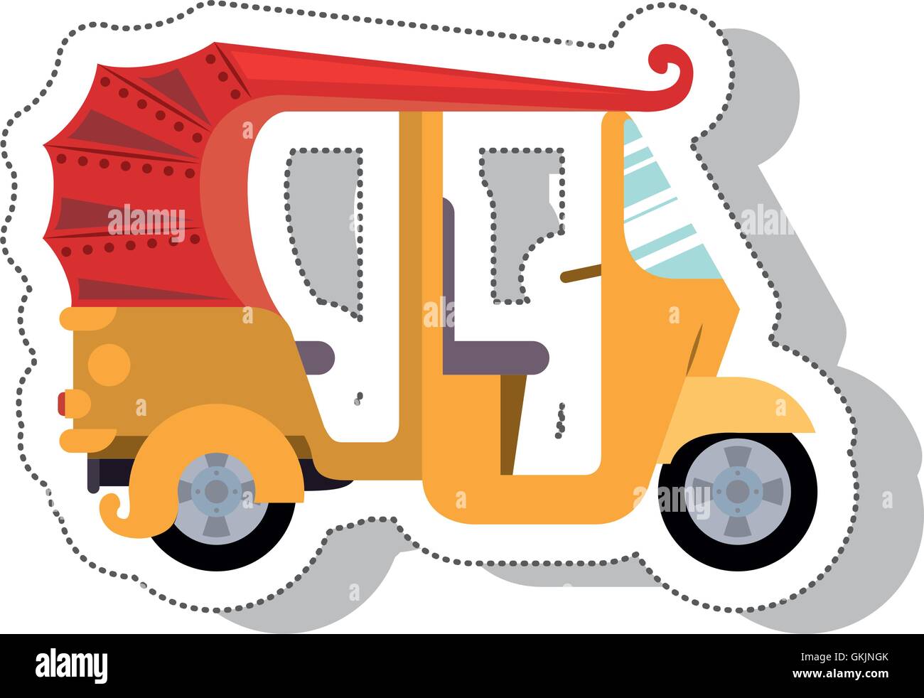 Thai mototaxi Stock Vector Images - Alamy