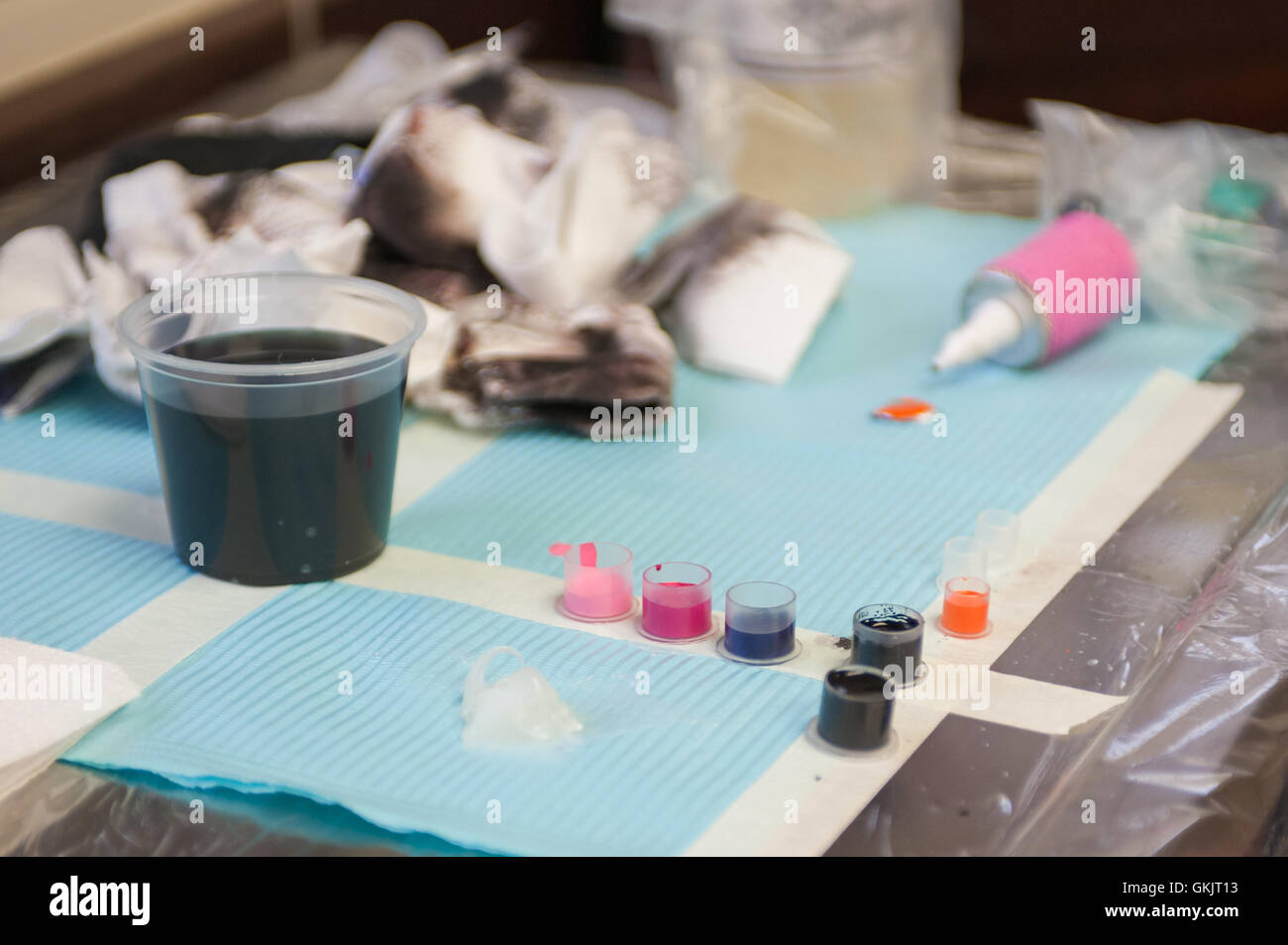 Tattoo ink and color variety ready Stock Photo - Alamy