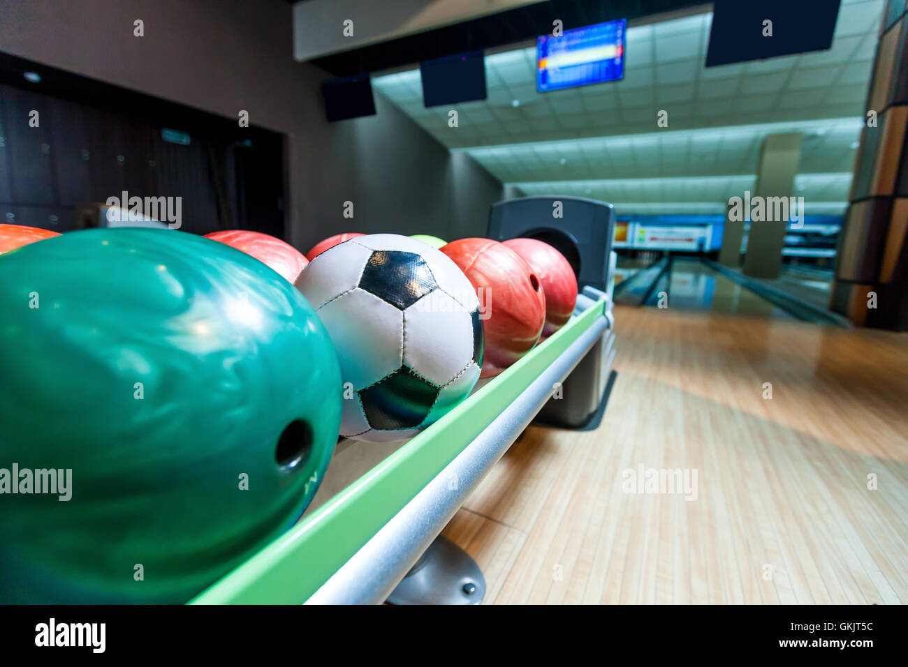 Bowling ball rack hi-res stock photography and images - Alamy