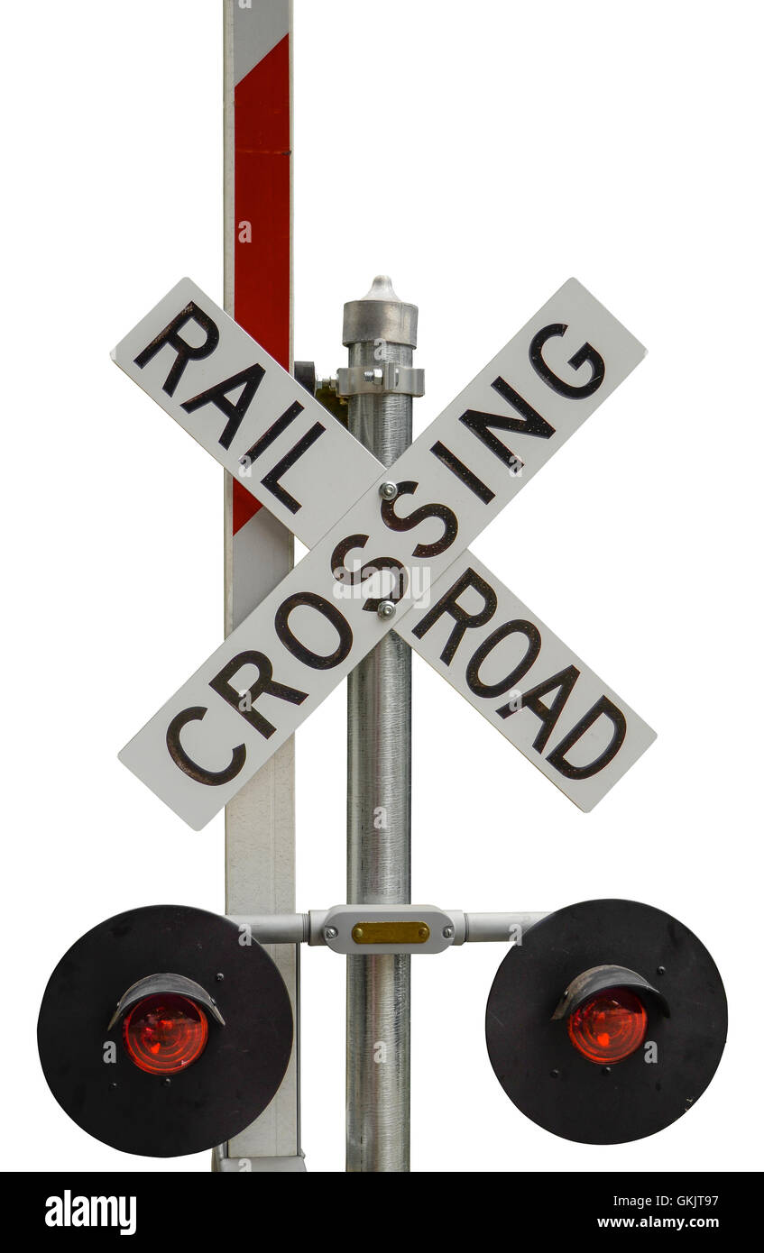 Old railroad crossing sign hi-res stock photography and images - Alamy