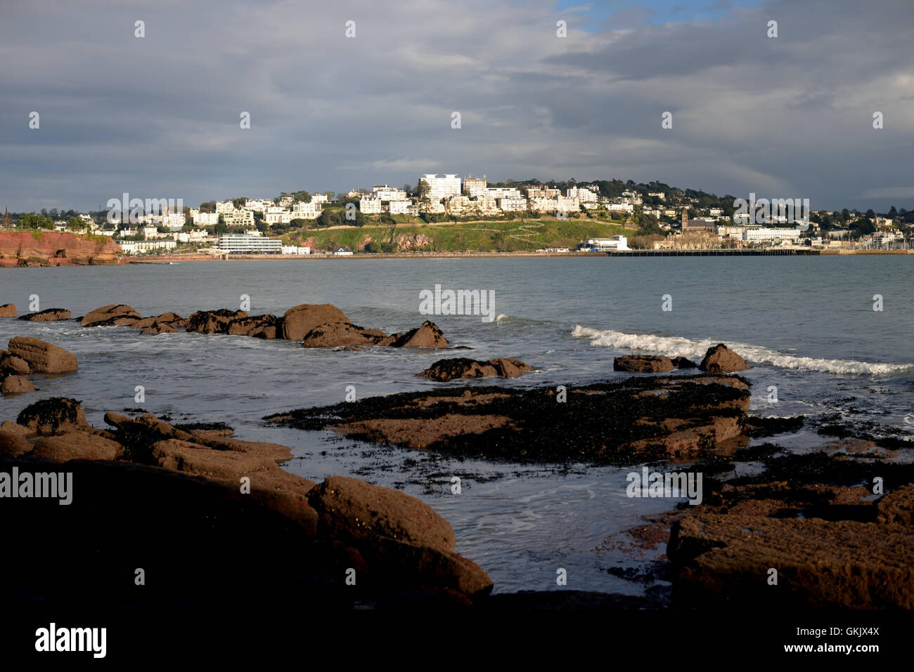 Stormy sky over Torbay Stock Photo - Alamy