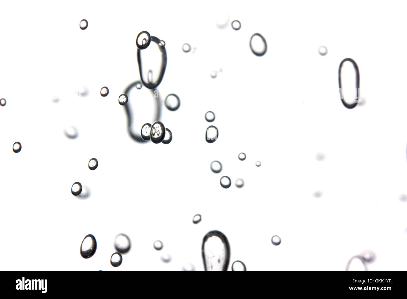 Bubbles on white background Stock Photo - Alamy