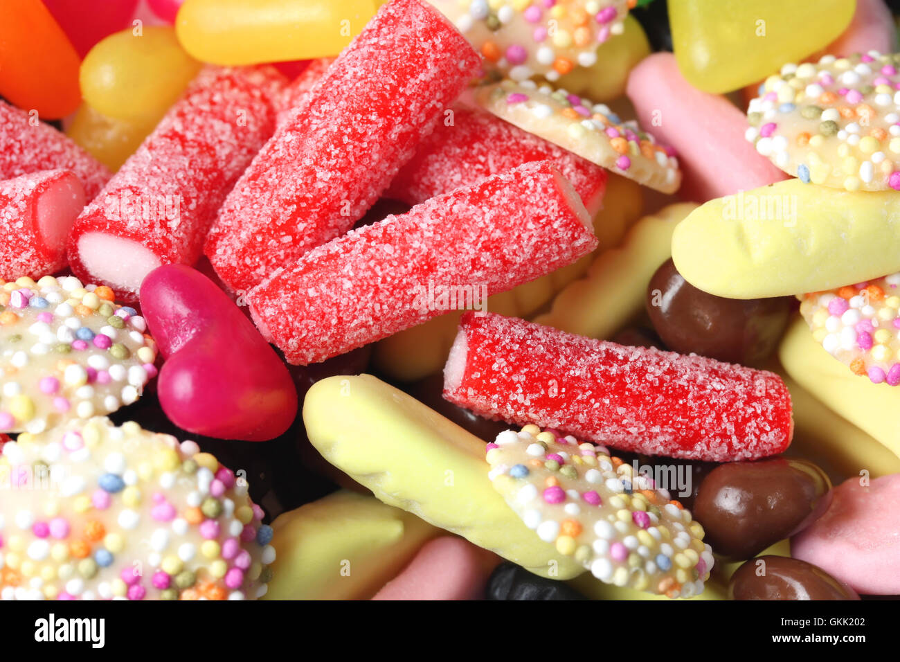 Sweets and candy mix Stock Photo - Alamy
