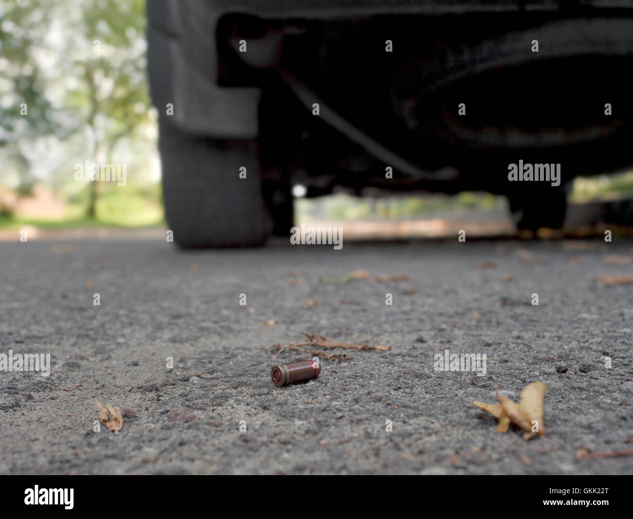 Bullet crime scene street hi-res stock photography and images - Alamy