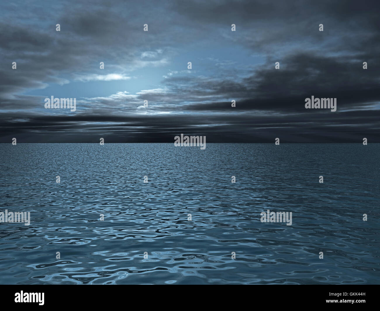 thunderclouds above the marine waves of turquoise Stock Photo - Alamy