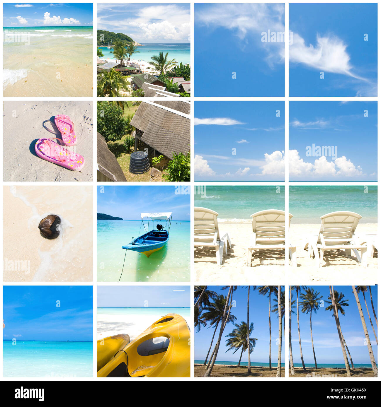 Photo mosaic beach hi-res stock photography and images - Alamy