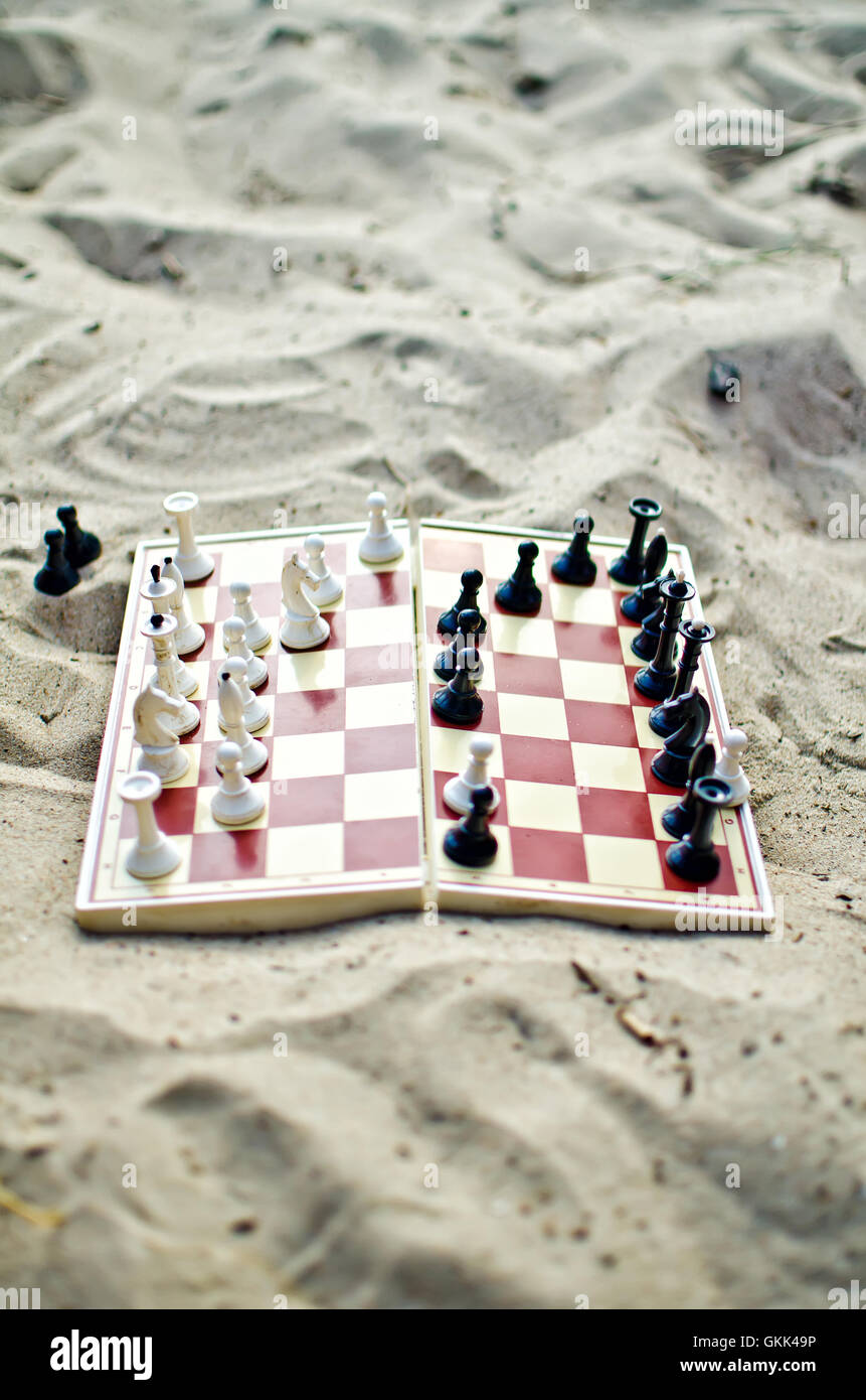Chessboard beach hi-res stock photography and images - Alamy