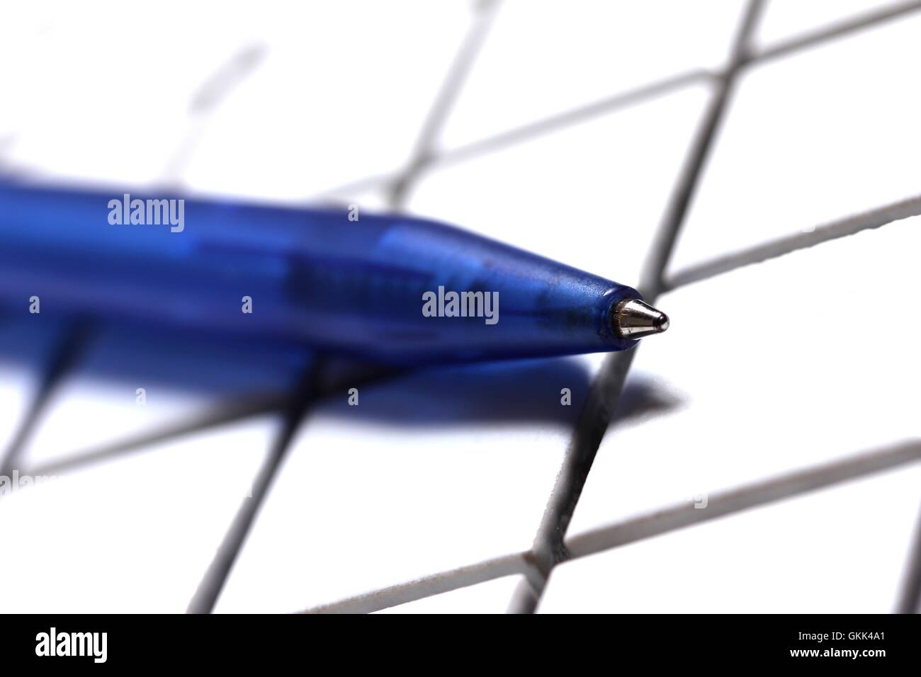 Blue metallic pen hi-res stock photography and images - Alamy