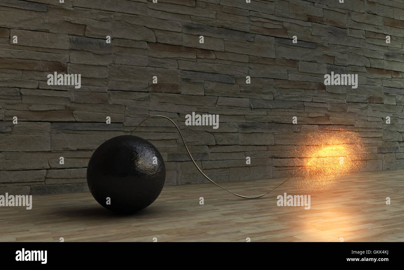 Black bomb blast hi-res stock photography and images - Alamy