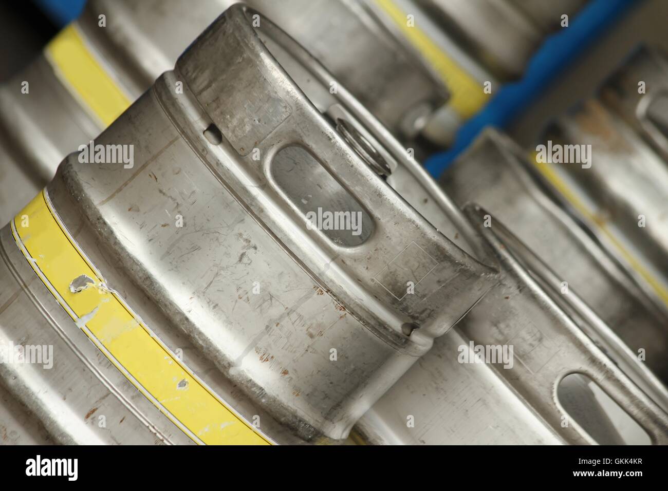 steel beer barrels Stock Photo - Alamy