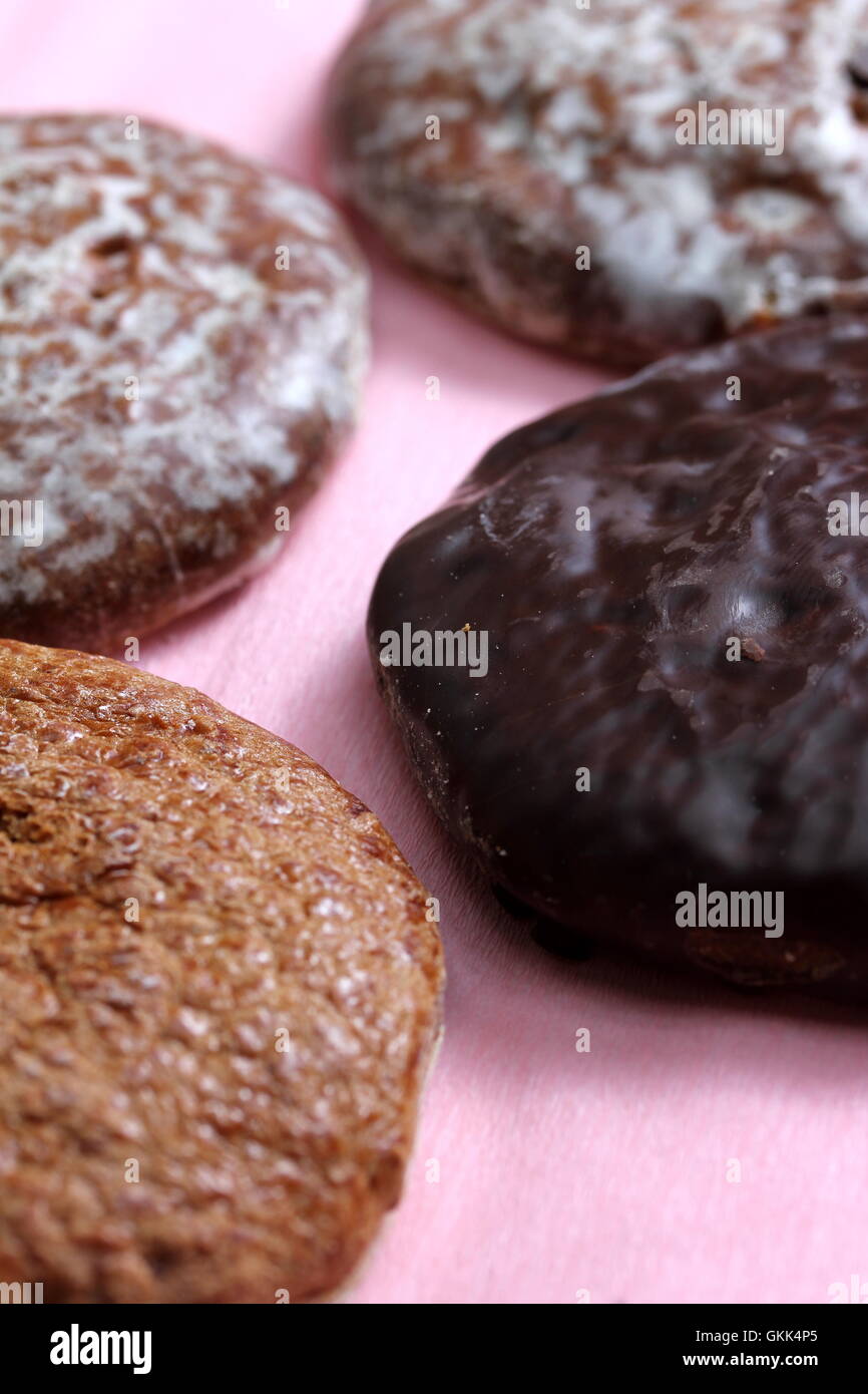 different round gingerbread Stock Photo - Alamy