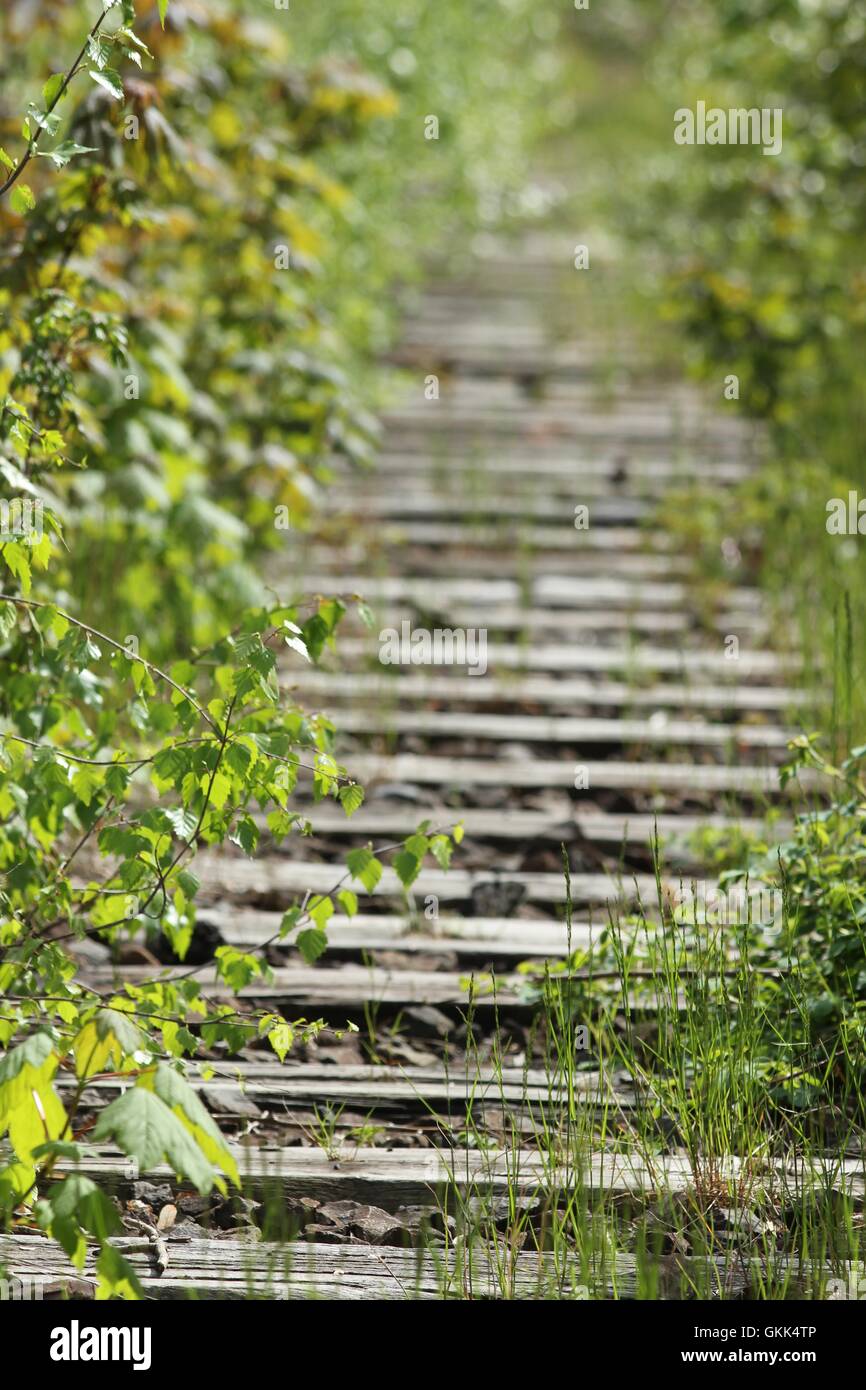 old railway track Stock Photo - Alamy