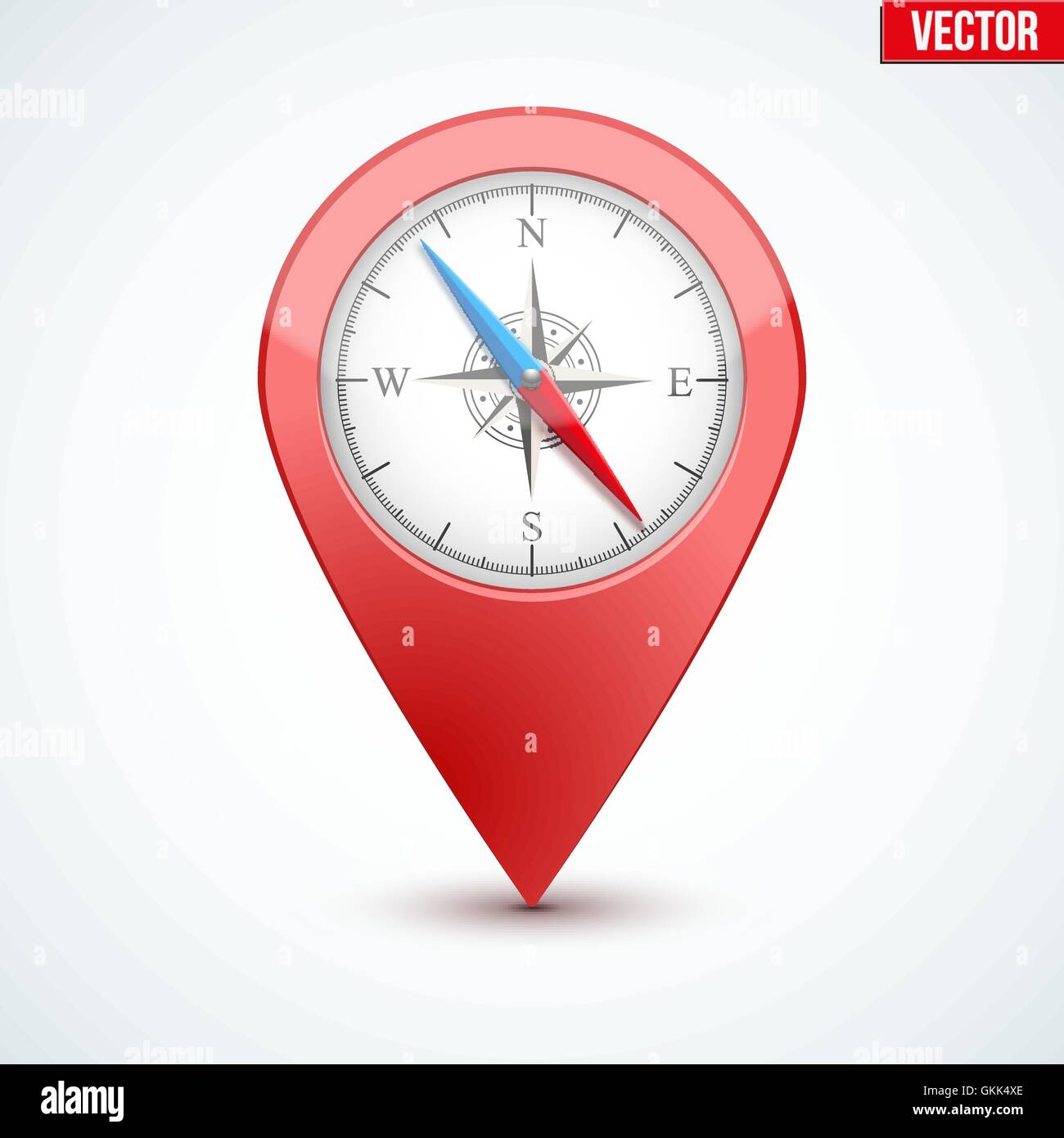 Pointer target for map Stock Vector Image & Art - Alamy
