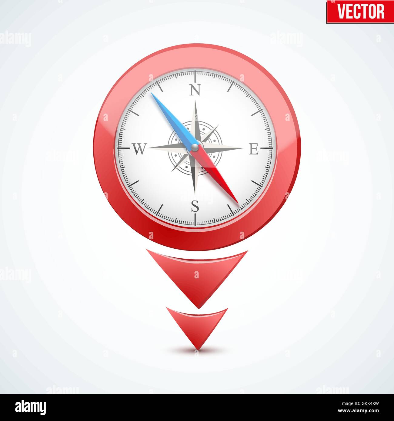 Pointer target for map Stock Vector Image & Art - Alamy