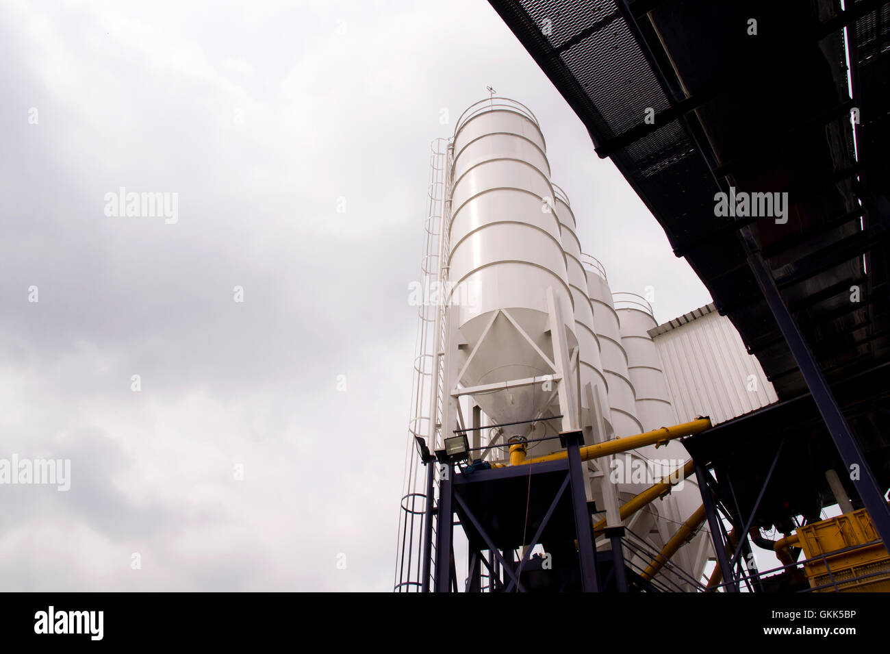 Concrete Mixing Factory Stock Photo - Alamy