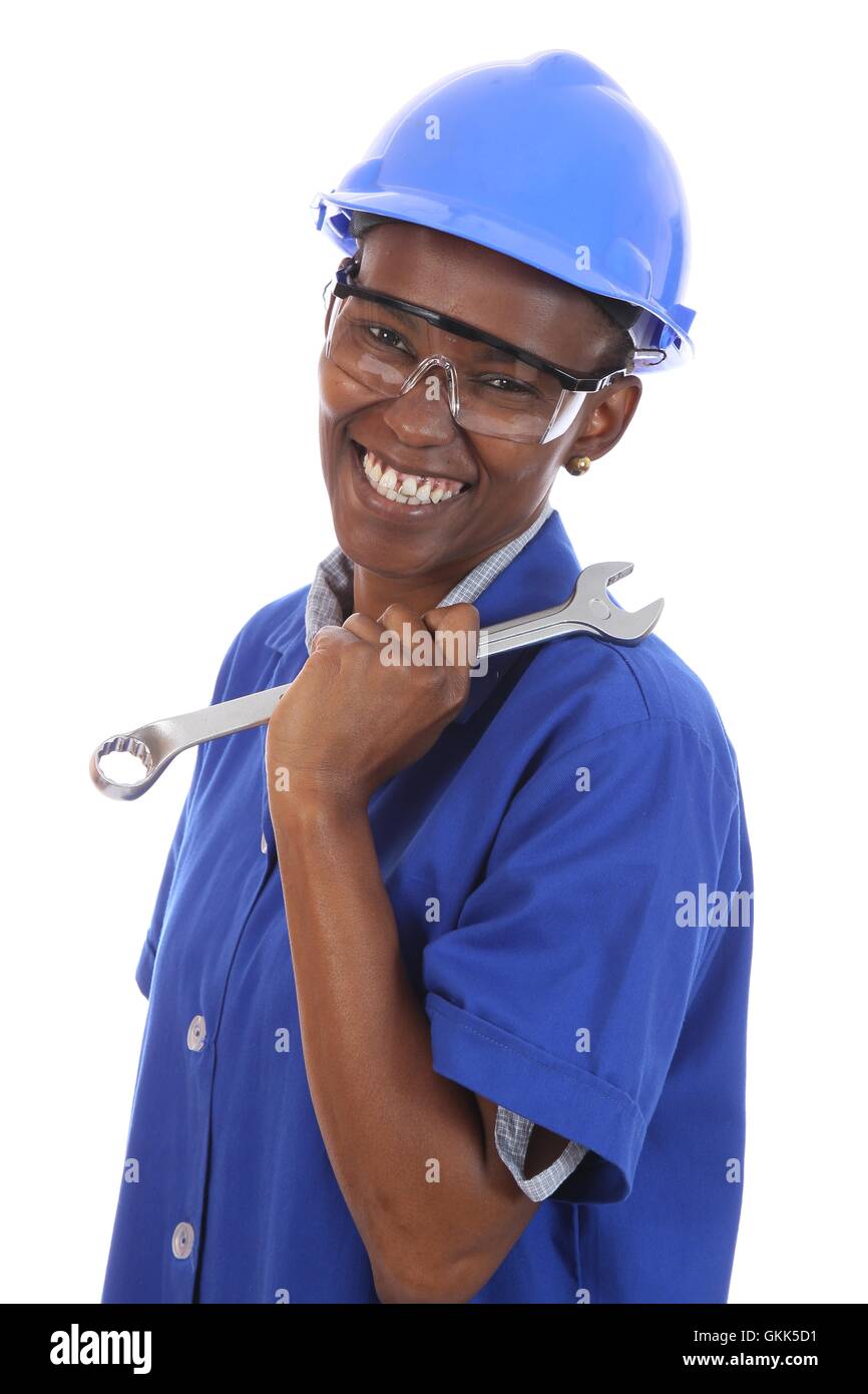 Female hard hat mechanic hi-res stock photography and images - Alamy